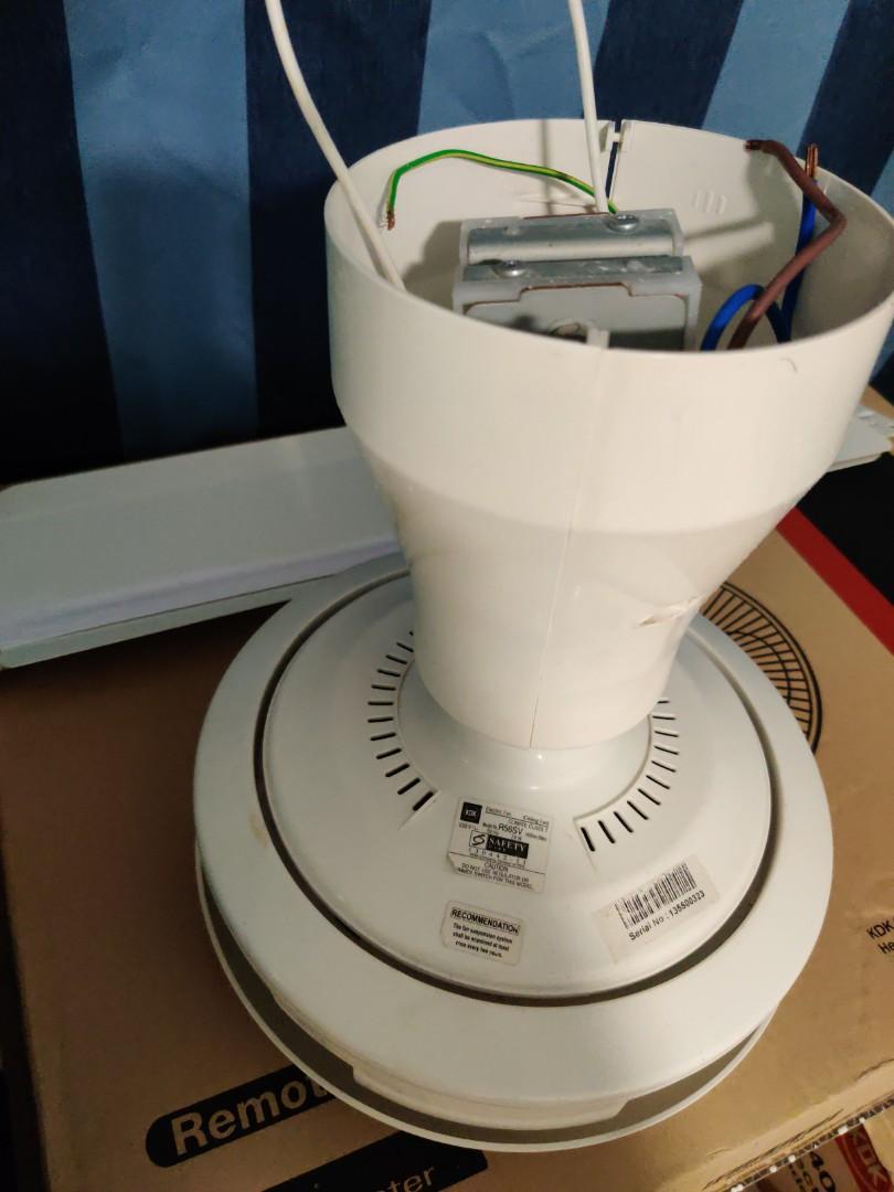 KDK Ceiling Fan R56SV with remote, Furniture & Home Living, Lighting ...