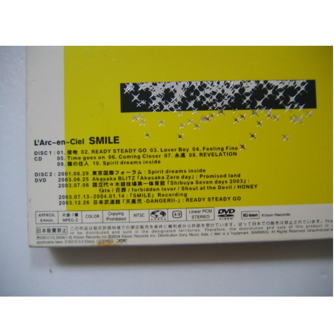L'Arc~en~Ciel - Smile CD + DVD (港版) (初回限定盤) (附歌詞畫冊本 及 小咭), 興趣及遊戲, 收藏品及紀念品, 明星周邊 - Carousell