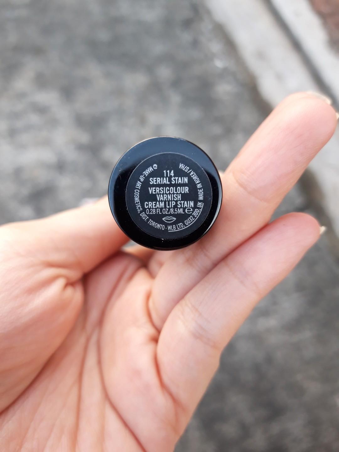 Mac cream lip stain shade 114 serial stain, Beauty & Personal Care ...