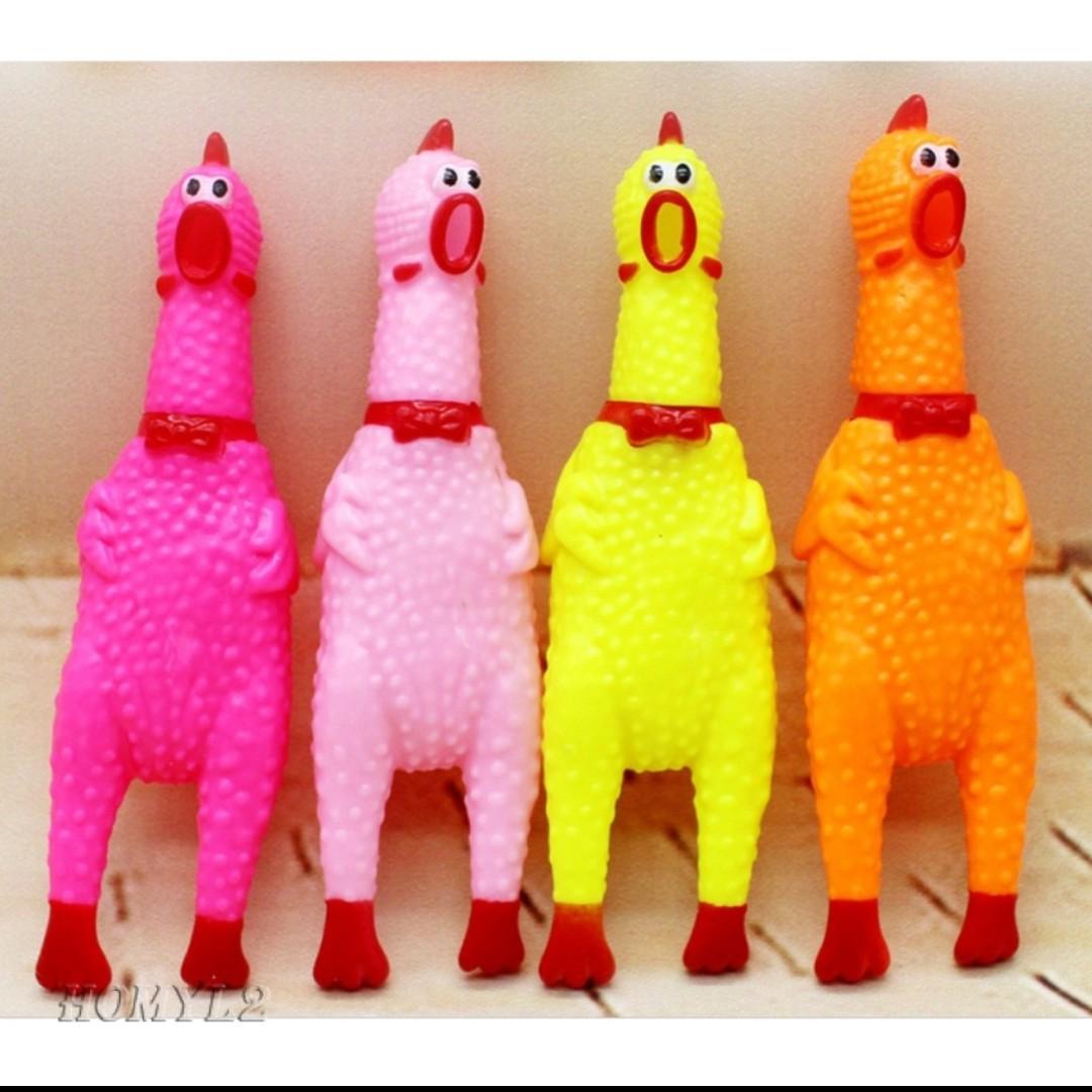 Mini Rubber Chicken (red), Babies & Kids, Baby Nursery & Kids Furniture ...