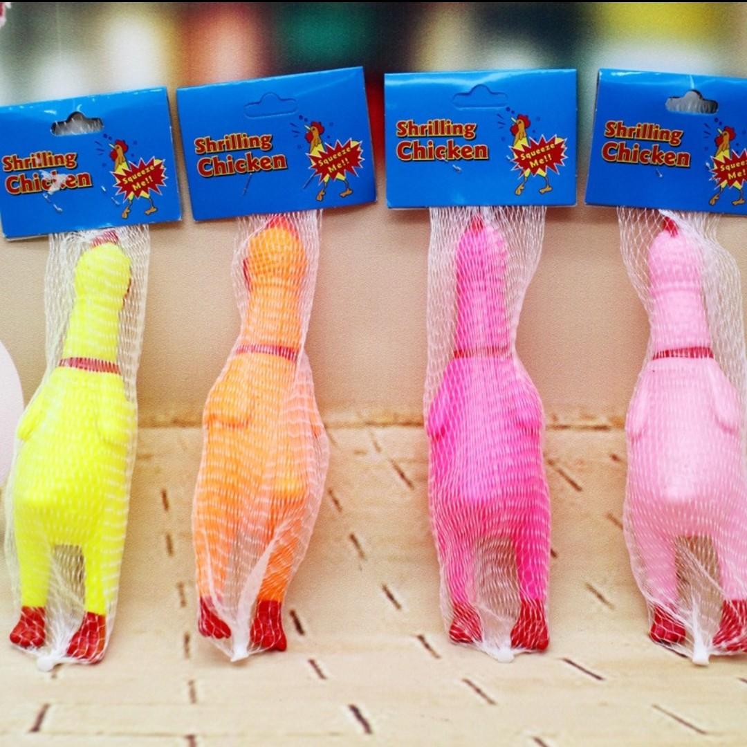 Mini Rubber Chicken (red), Babies & Kids, Baby Nursery & Kids Furniture ...