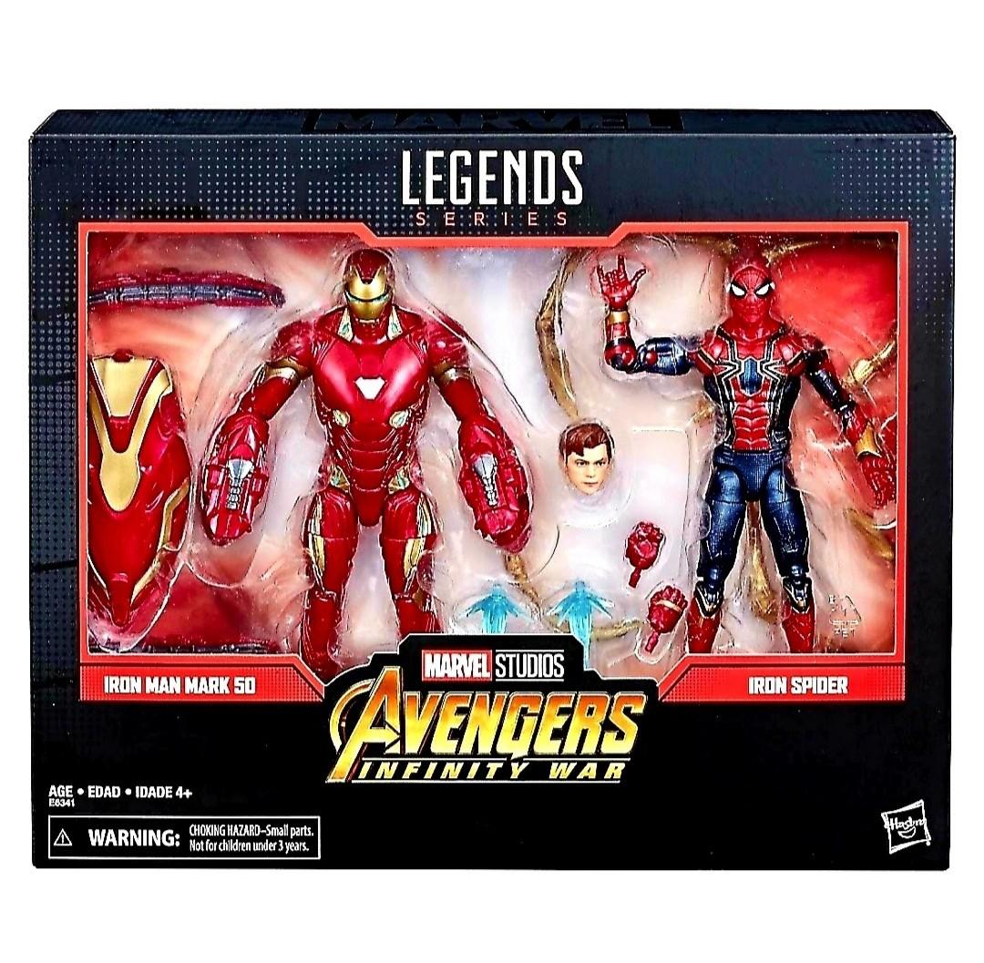 MISB Marvel Legends Avengers Infinity War Iron Man Mark 50, Iron Spider ...