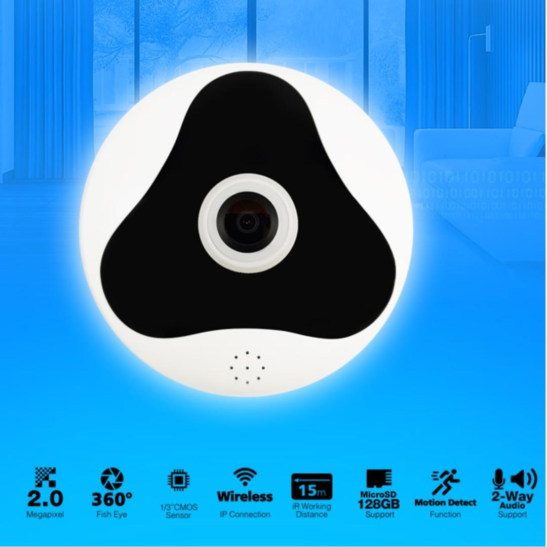 OPV-IP1080Panoramic Wireless IP Fish Eye CCTV Camera, Furniture & Home ...