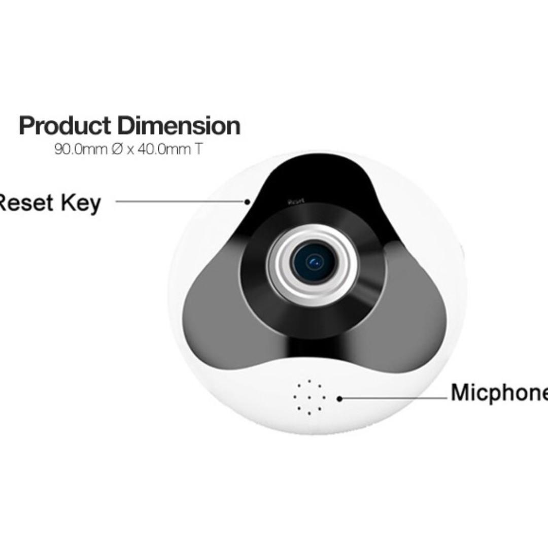 OPV-IP1080Panoramic Wireless IP Fish Eye CCTV Camera, Furniture & Home ...