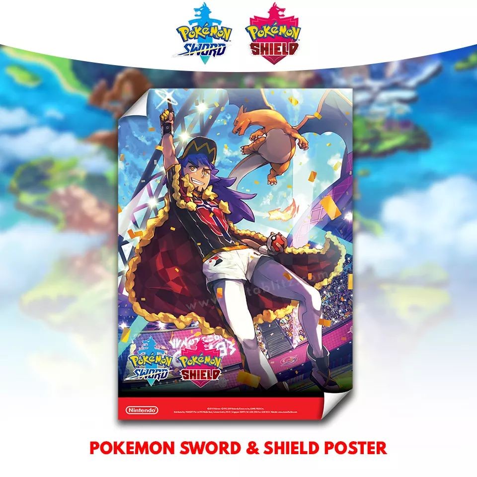 Pokemon sword and shield posters nintendo switch, Video Gaming, Video ...