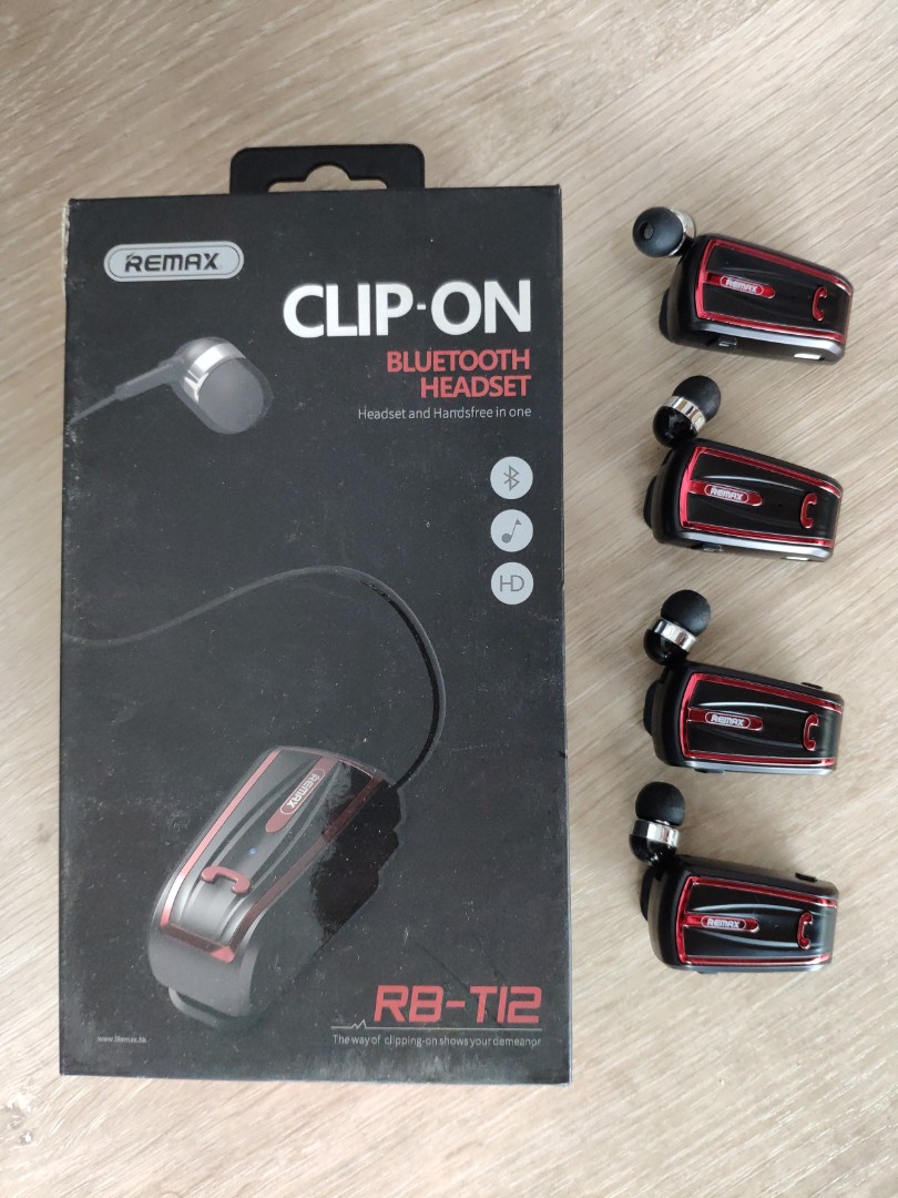Remax RB-T12 Bluetooh Headset, Audio, Earphones on Carousell