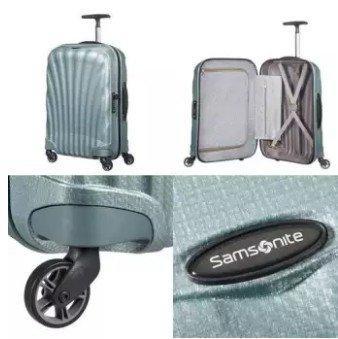 Samsonite (Light blue) 20inch, Hobbies & Toys, Travel, Luggage on Carousell