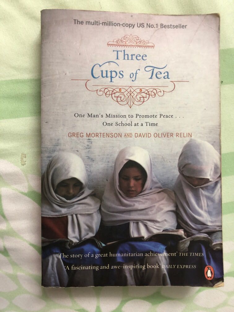 THREE CUPS OF TEA by GREG MORTENSON and DAVID OLIVER RELIN, Hobbies ...