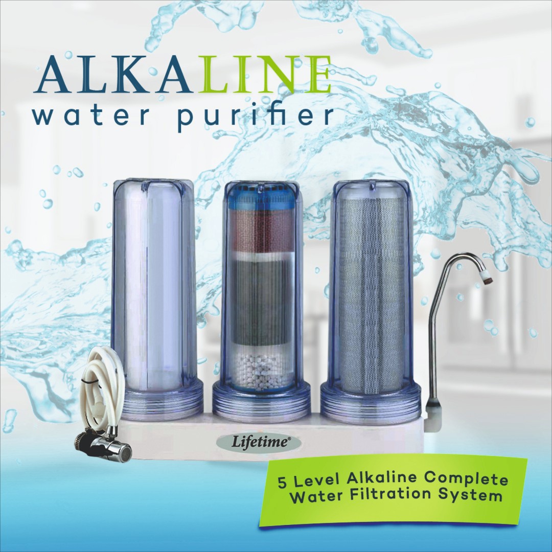 Lifetime 3 Stage 5 Level Water Purifier CERTIFIED WATER QUALITY ...