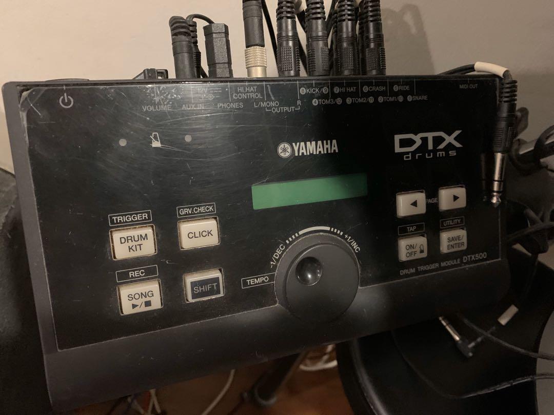 Yamaha Drum Set DTX 500, Hobbies & Toys, Music & Media, Musical ...