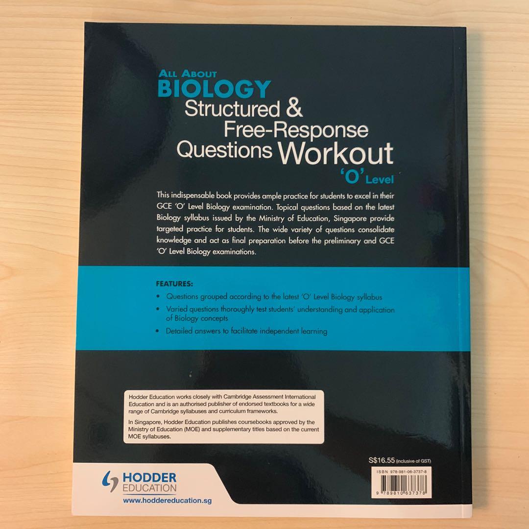 All About Biology, Structured & Free-Response Questions Workout ...