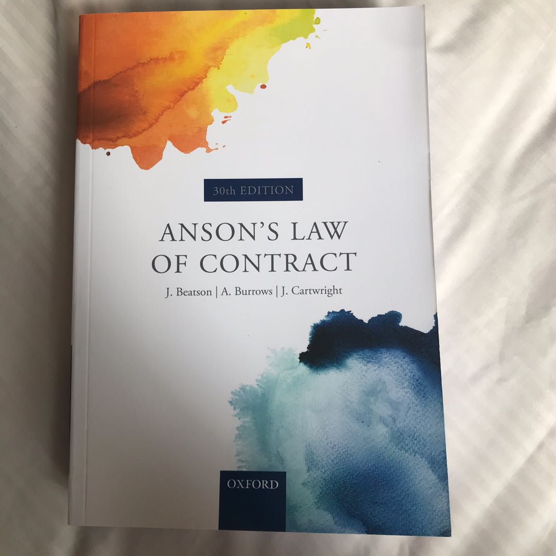 Anson’s Law of Contract, Computers & Tech, Office & Business Technology ...