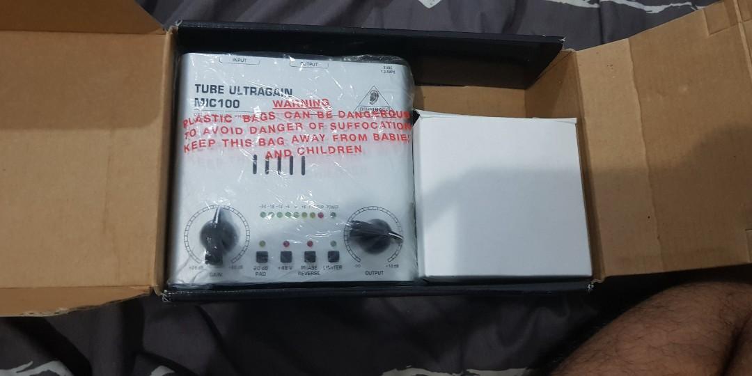 BEHRINGER MIC 100 PREAMPLIFIER, Audio, Portable Audio Accessories on ...