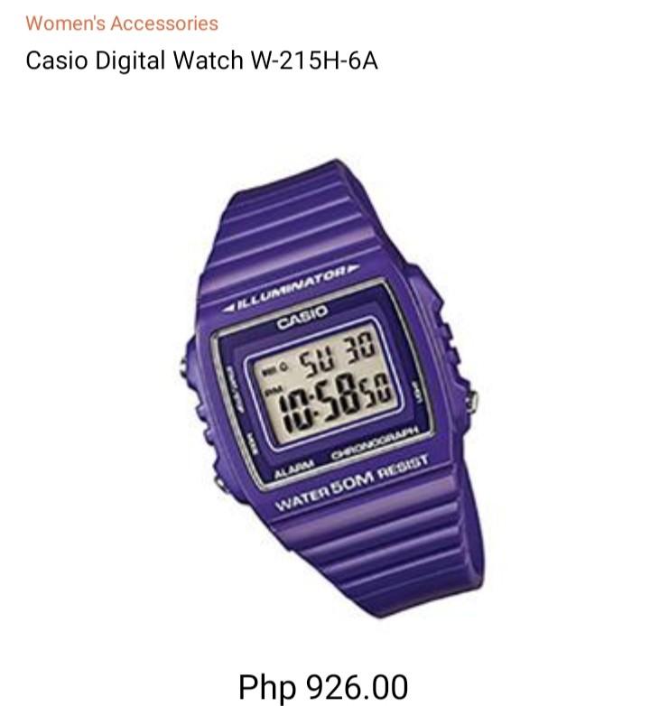 Casio Violet, Women's Fashion, Watches & Accessories, Watches on Carousell