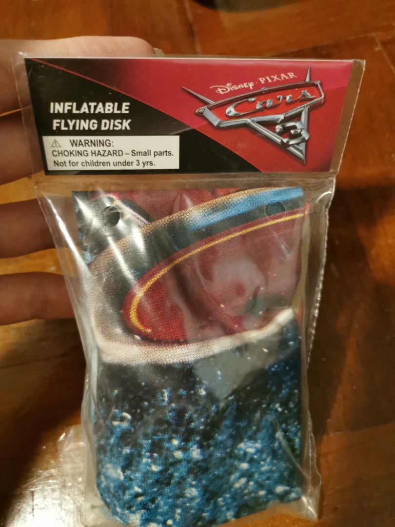 DISNEY Inflatable flying disk, Hobbies & Toys, Toys & Games on Carousell