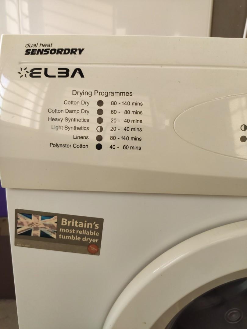 Elba EBD602 Vented Dryer (6kg), TV & Home Appliances, Washing Machines ...
