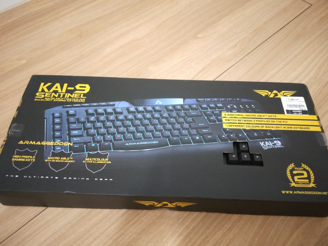 Gaming Keyboard KAI-9 SENTINEL, Computers & Tech, Parts & Accessories ...