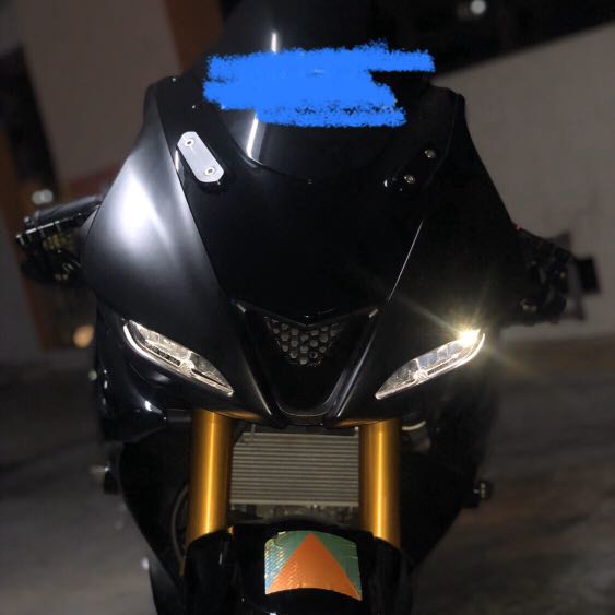HEADLIGHT COVER/MASK ( YAMAHA R15 V3 ), Motorcycles, Motorcycle ...
