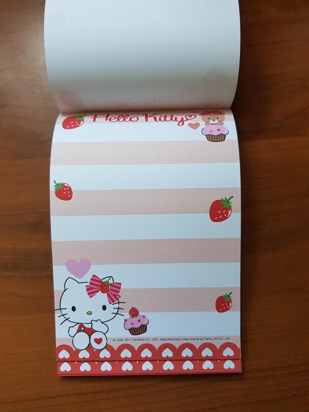 Hello Kitty Notepad, Books & Stationery, Stationery on Carousell