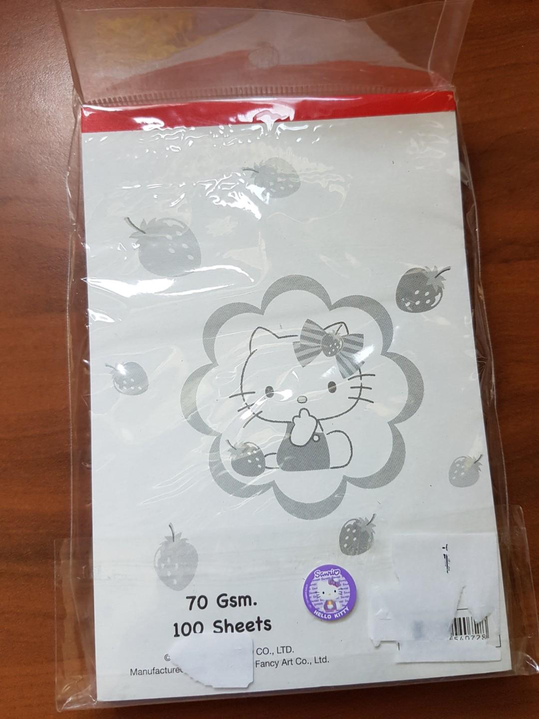 Hello Kitty Notepad, Books & Stationery, Stationery on Carousell
