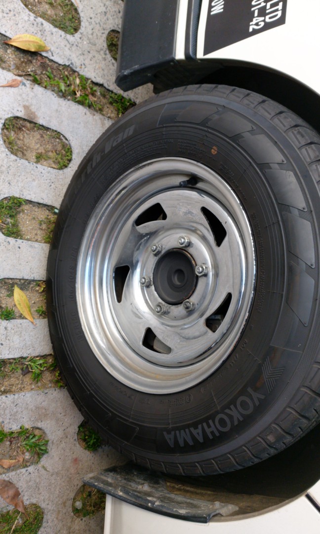 Hiace 15inch offset rim, Car Accessories, Tyres & Rims on Carousell