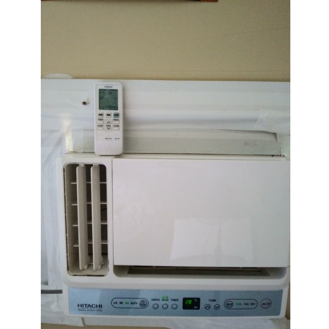 Hitachi Window type Aircon + FREE Stand Fan, TV & Home Appliances, Air ...