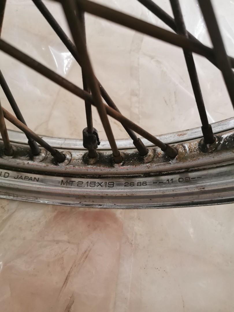 Honda bike steed rim. Front rim., Motorcycles, Motorcycle Accessories ...