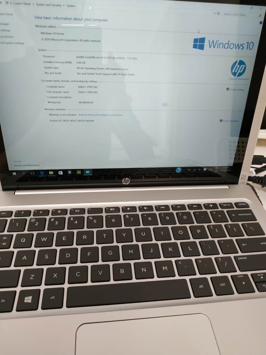 HP pavilion x2 12, 128G SSD, 4G DDR, 12 inch touch screen, windows 10 ...