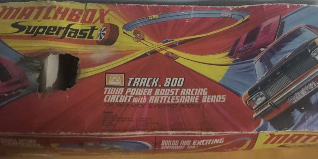 Matchbox Superfast Track 800 Twin Power Boost Racing Circuit set ...