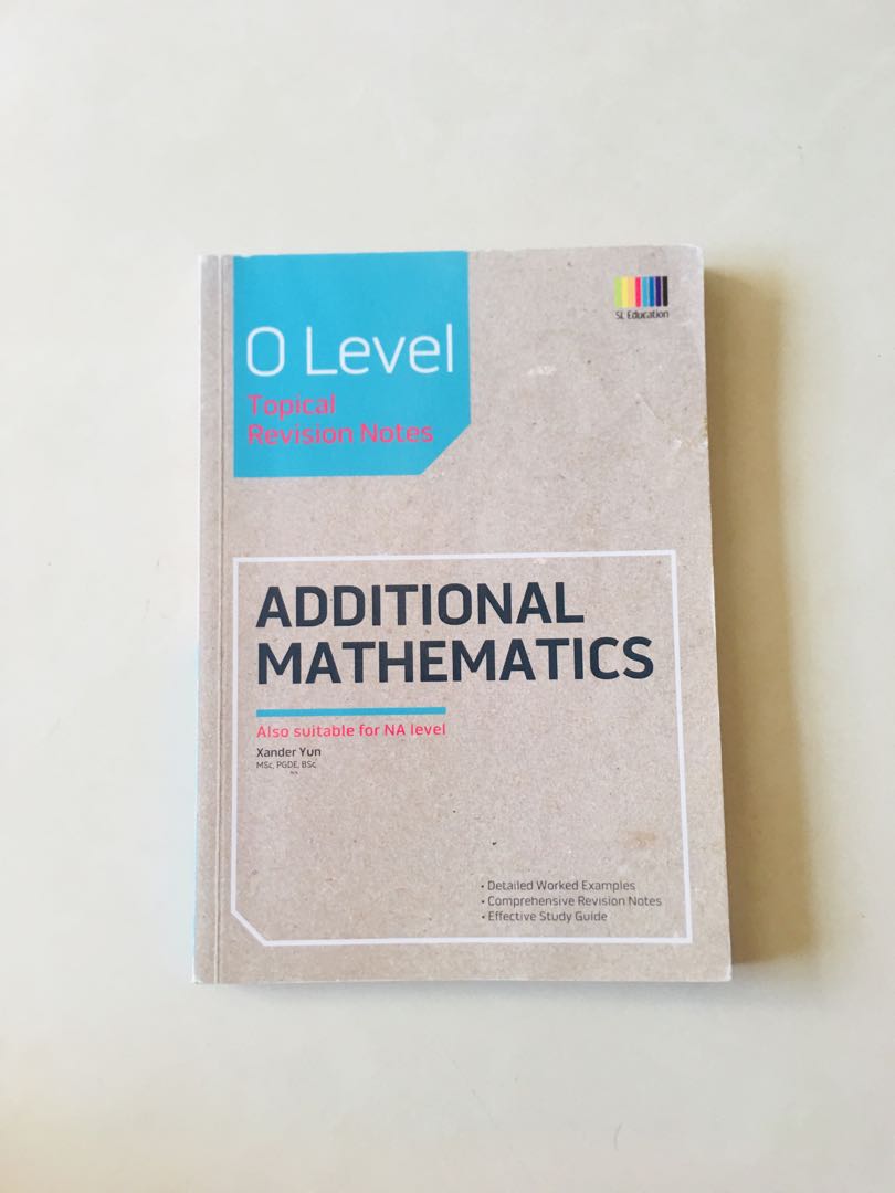 O Level Additional Mathematics Topical Revision Notes, Hobbies & Toys ...