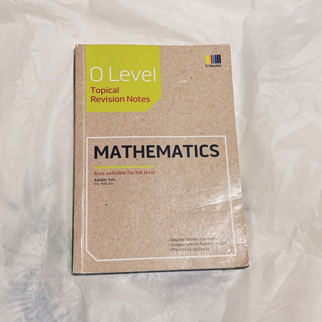 o level topical revision notes mathematics / e-maths, Hobbies & Toys ...