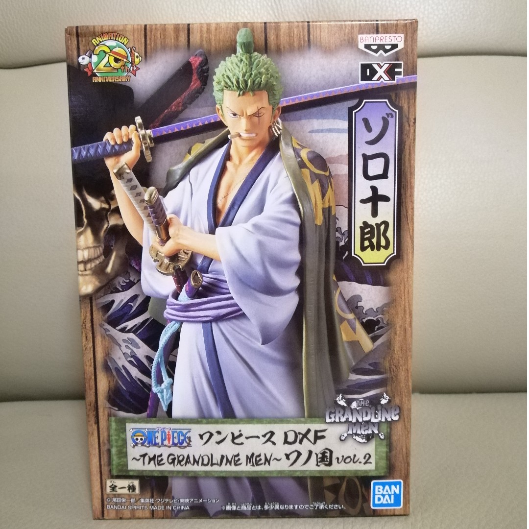 One Piece Zoro Banpresto Authentic Figurine Box (Wano Arc), Hobbies ...