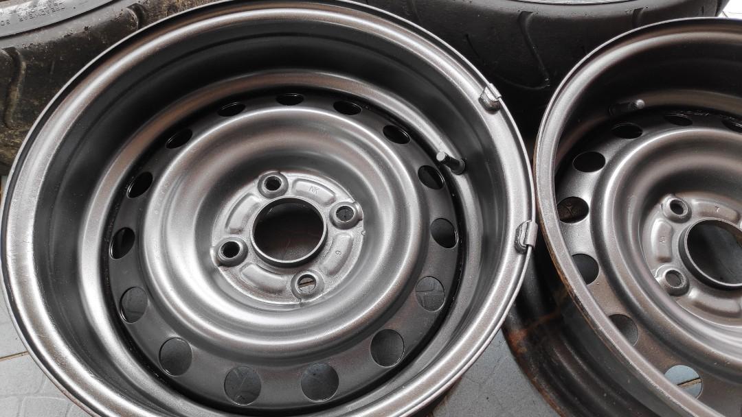 Rim besi offset custom 15 inch PCD 114, Auto Accessories on Carousell