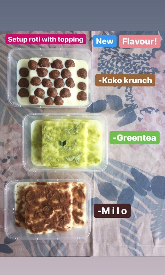 Setup Roti varian topping, Makanan & Minuman, Makanan Instan di Carousell