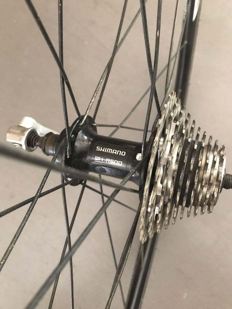 Shimano WH-R500 Wheel Sets with 10 speed Cassette, Sports Equipment ...