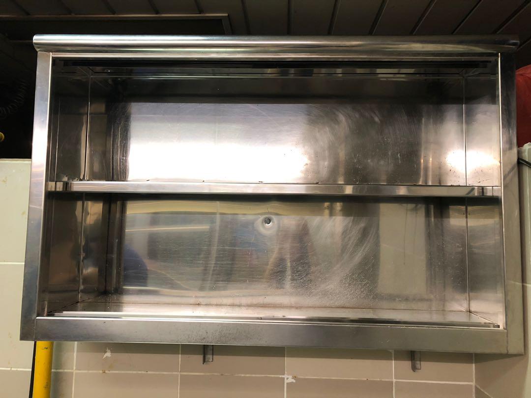 Stainless Steel Cabinet shelving for hawker, Furniture & Home Living ...