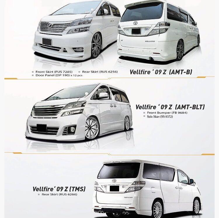 Vellfire 20 Assorted bodykit design part 2, Car Accessories ...