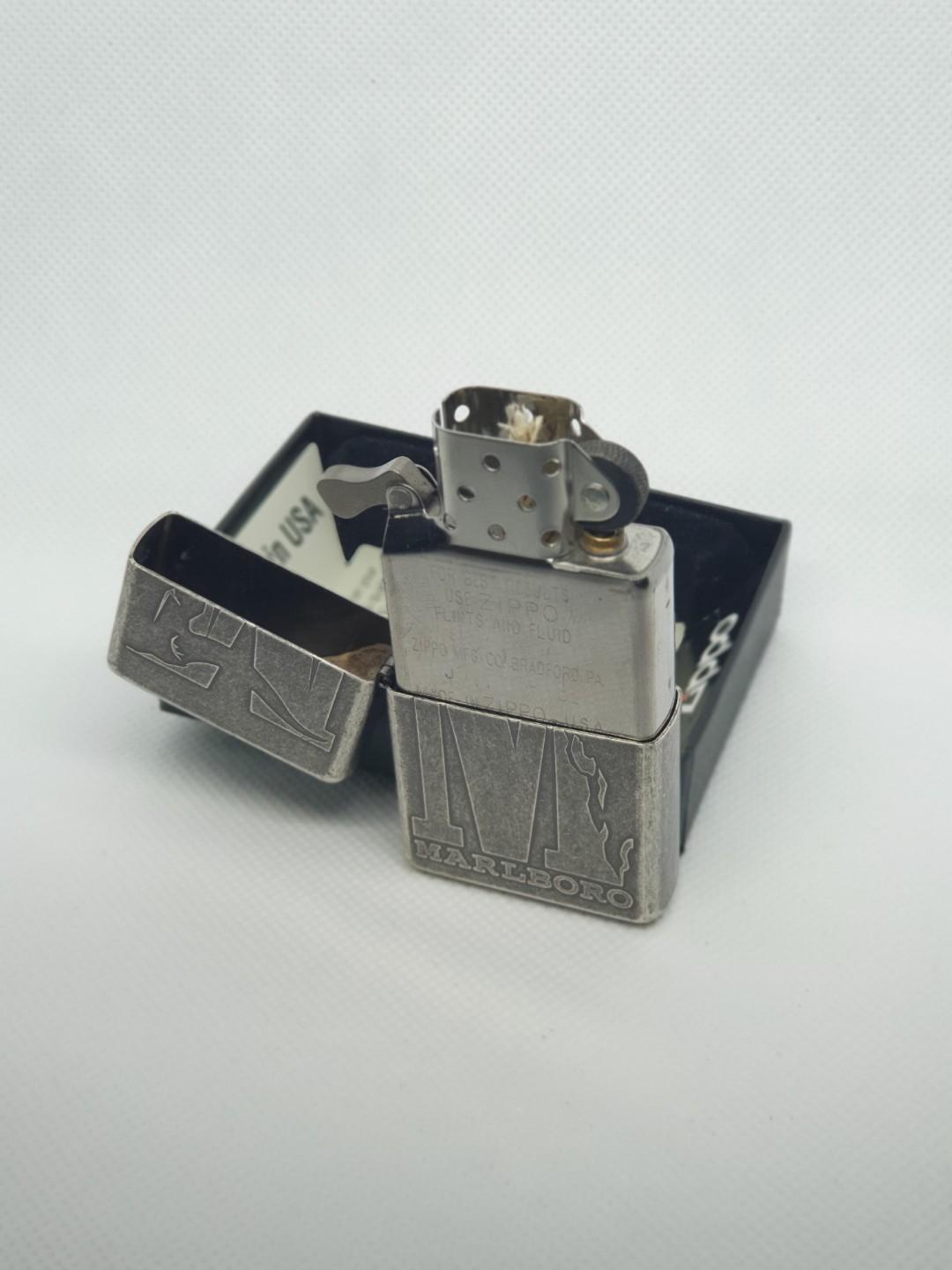 Vintage Zippo Marlboro M, Hobbies & Toys, Memorabilia & Collectibles ...