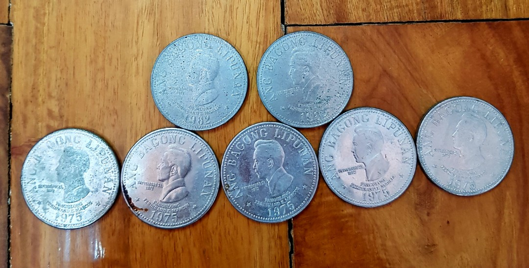 1975 and 1983 Marcos Five Peso Coins, Hobbies & Toys, Memorabilia ...