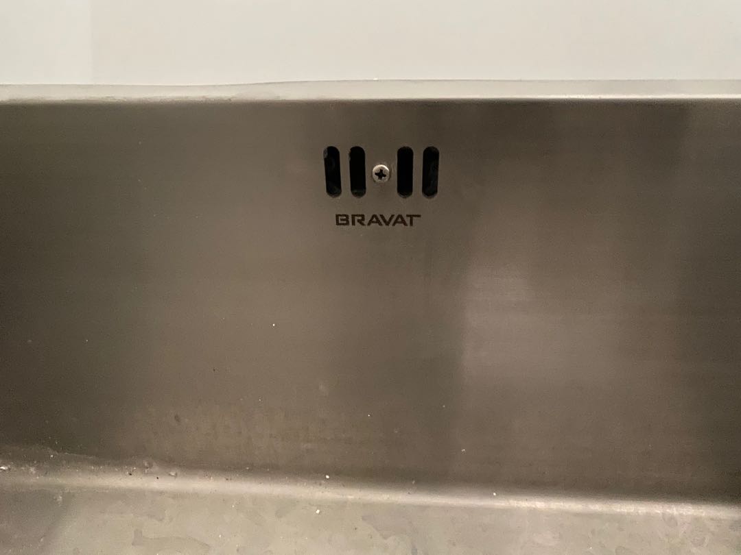 Bravat Stainless Steel Kitchen Sink, Furniture & Home Living, Bathroom ...