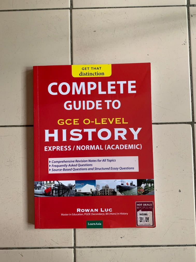 Complete Guide to O Level History (Get that Distinction), Hobbies ...