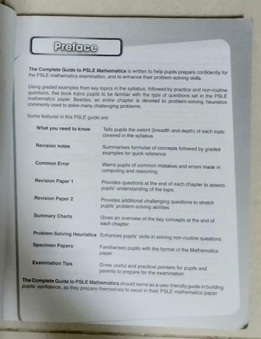 Complete Guide to PSLE Maths, Hobbies & Toys, Books & Magazines ...