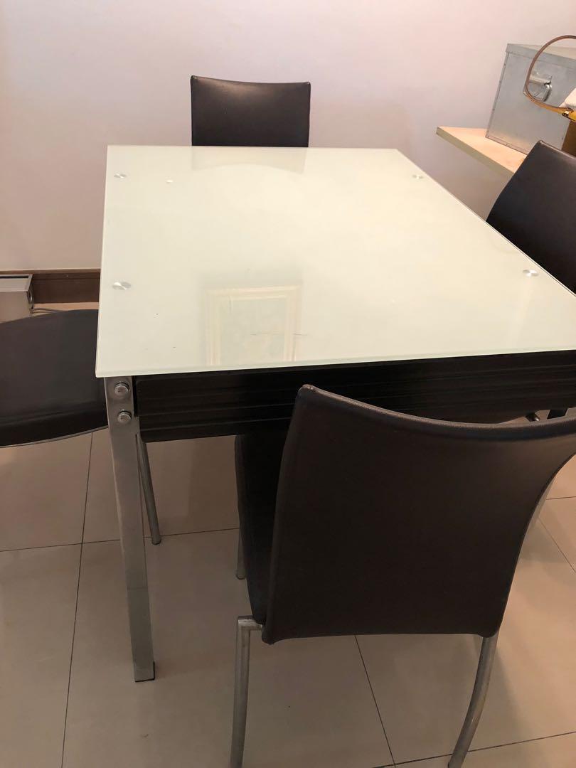 Dining Table for four person, Furniture & Home Living, Furniture ...