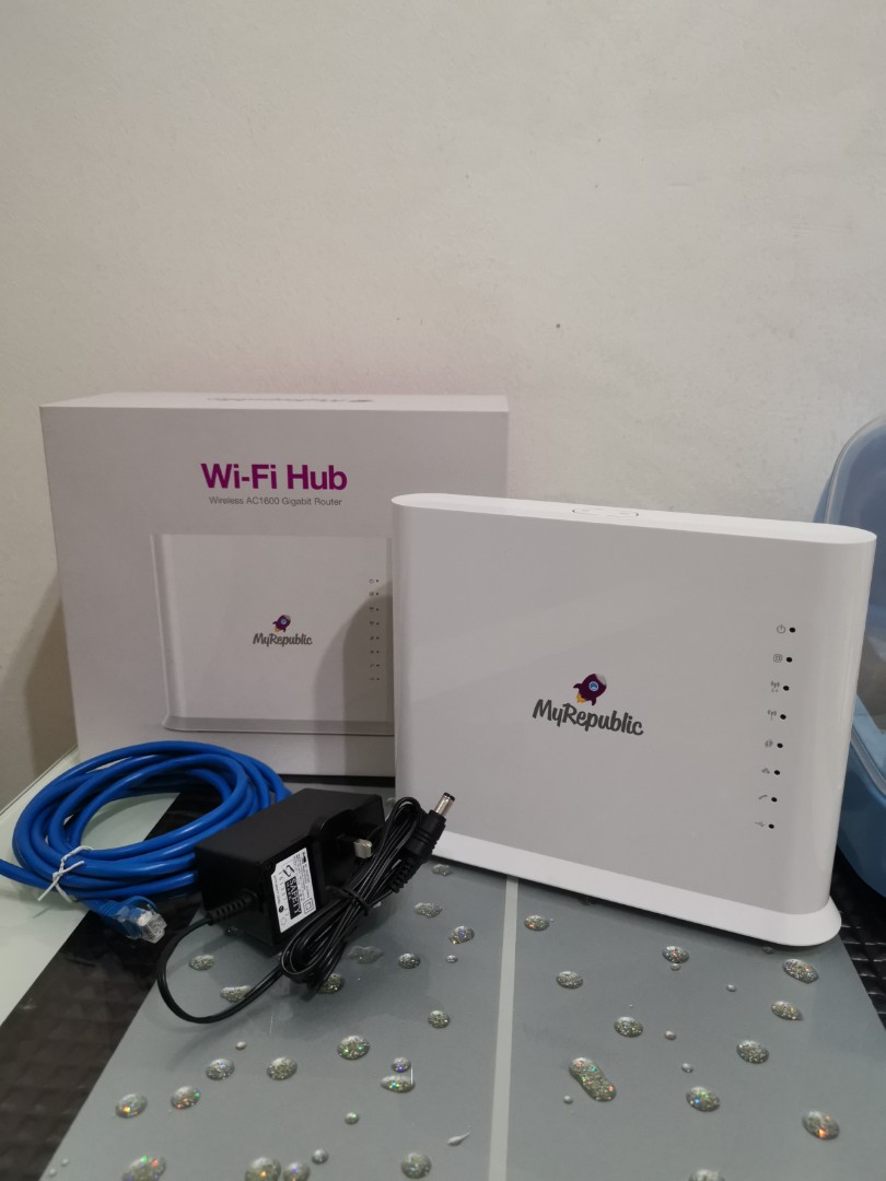 Full box set MyRepublic Wi-Fi Hub Wireless AC1600 Gigabit Router ...