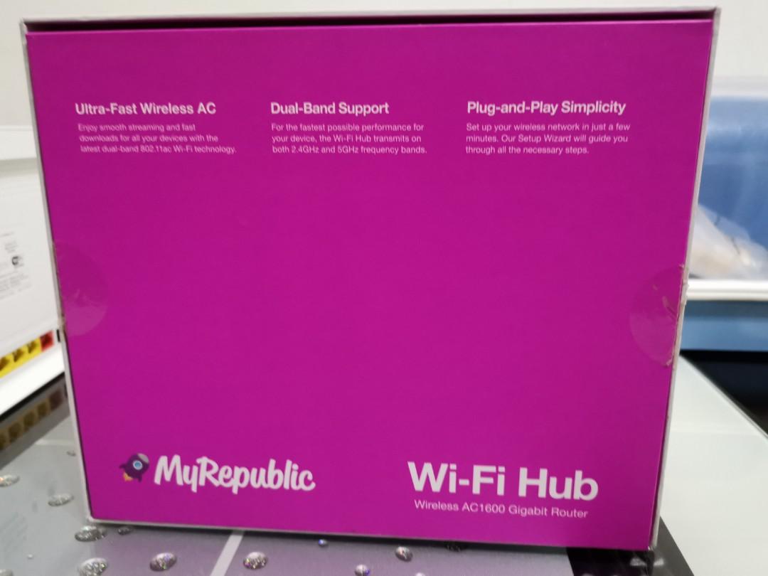 Full box set MyRepublic Wi-Fi Hub Wireless AC1600 Gigabit Router ...