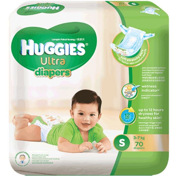 Huggies Ultra Diaper, Babies & Kids, Bathing & Changing, Diapers & Baby ...