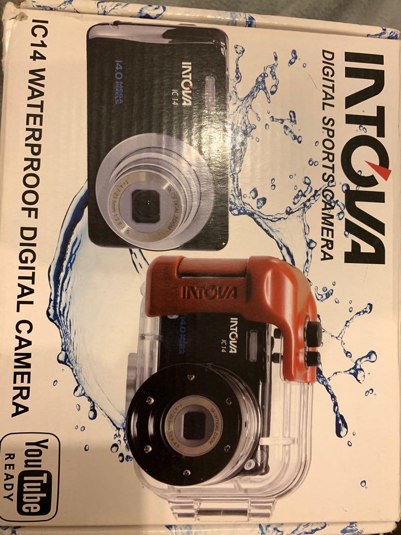 intova ic 14潛水相機連潛水殼, 攝影器材, 攝影配件, 腳架 - Carousell