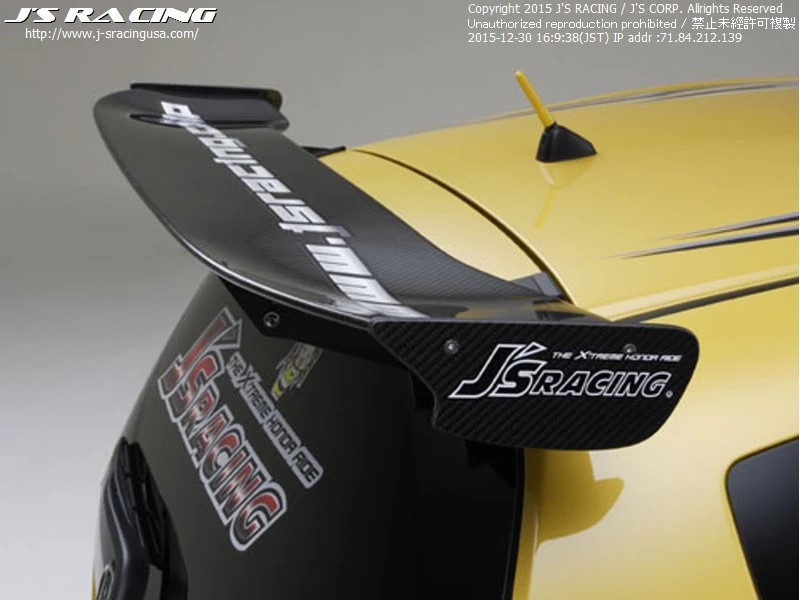 Js style carbon fiber spoiler NEW. HONDA FIT /JAZZ GD, GE, GK, Car ...