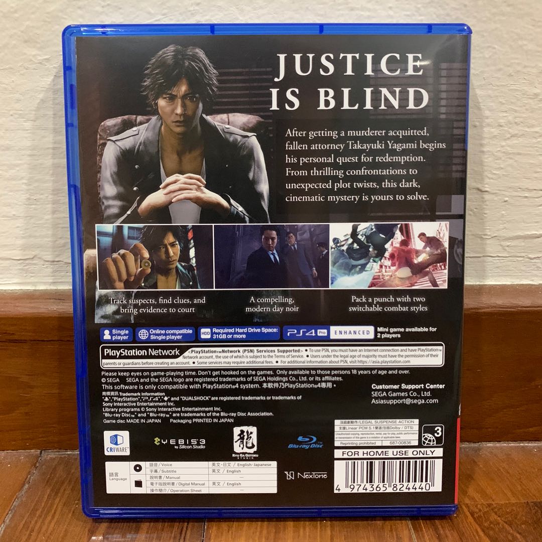 Judgment (PlayStation 4, Takuya Kimura), Video Gaming, Video Games ...