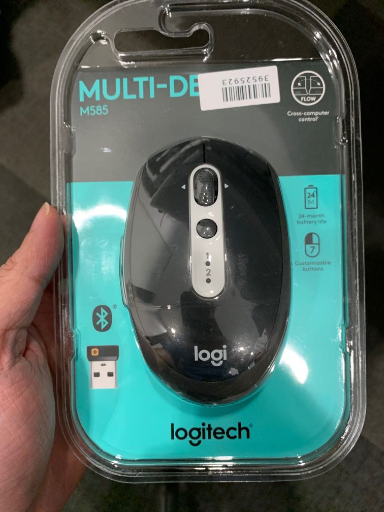 Logitech M585 Multi device Bluetooth wireless mouse, Electronics ...